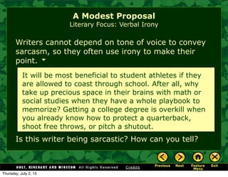 A Modest Proposal Introductin | PDF