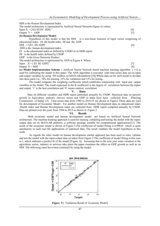 An Econometric Modeling of Development Process using Artificial Neural Network: A case study of ...