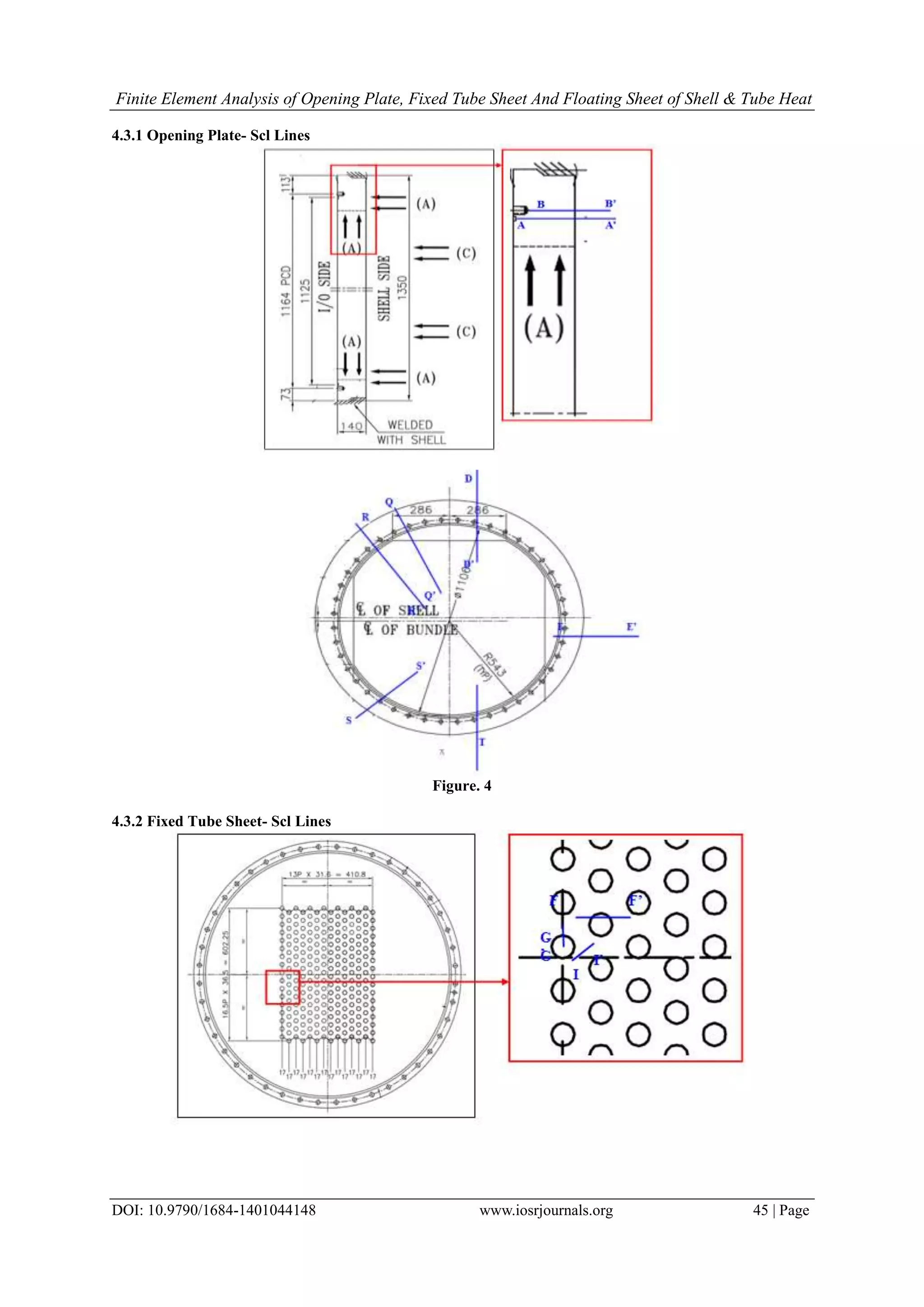Finite Element Analysis of Opening Plate, Fixed Tube Sheet and Floating ...