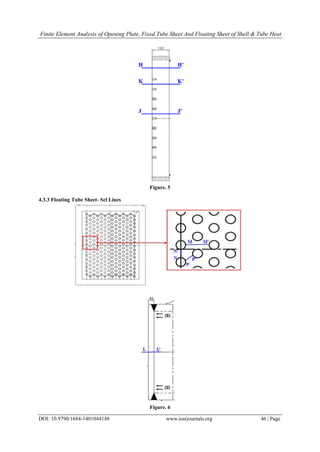 Finite Element Analysis of Opening Plate, Fixed Tube Sheet and Floating ...