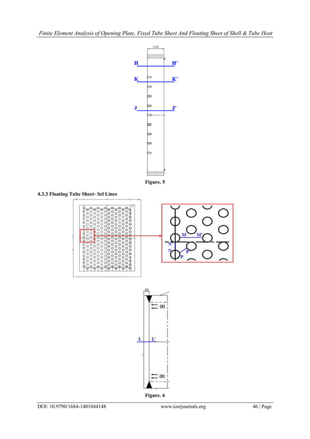 Finite Element Analysis of Opening Plate, Fixed Tube Sheet and Floating Sheet of Shell & Tube ...