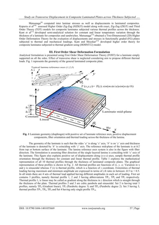 Study on Transverse Displacement in Composite Laminated Plates across ...