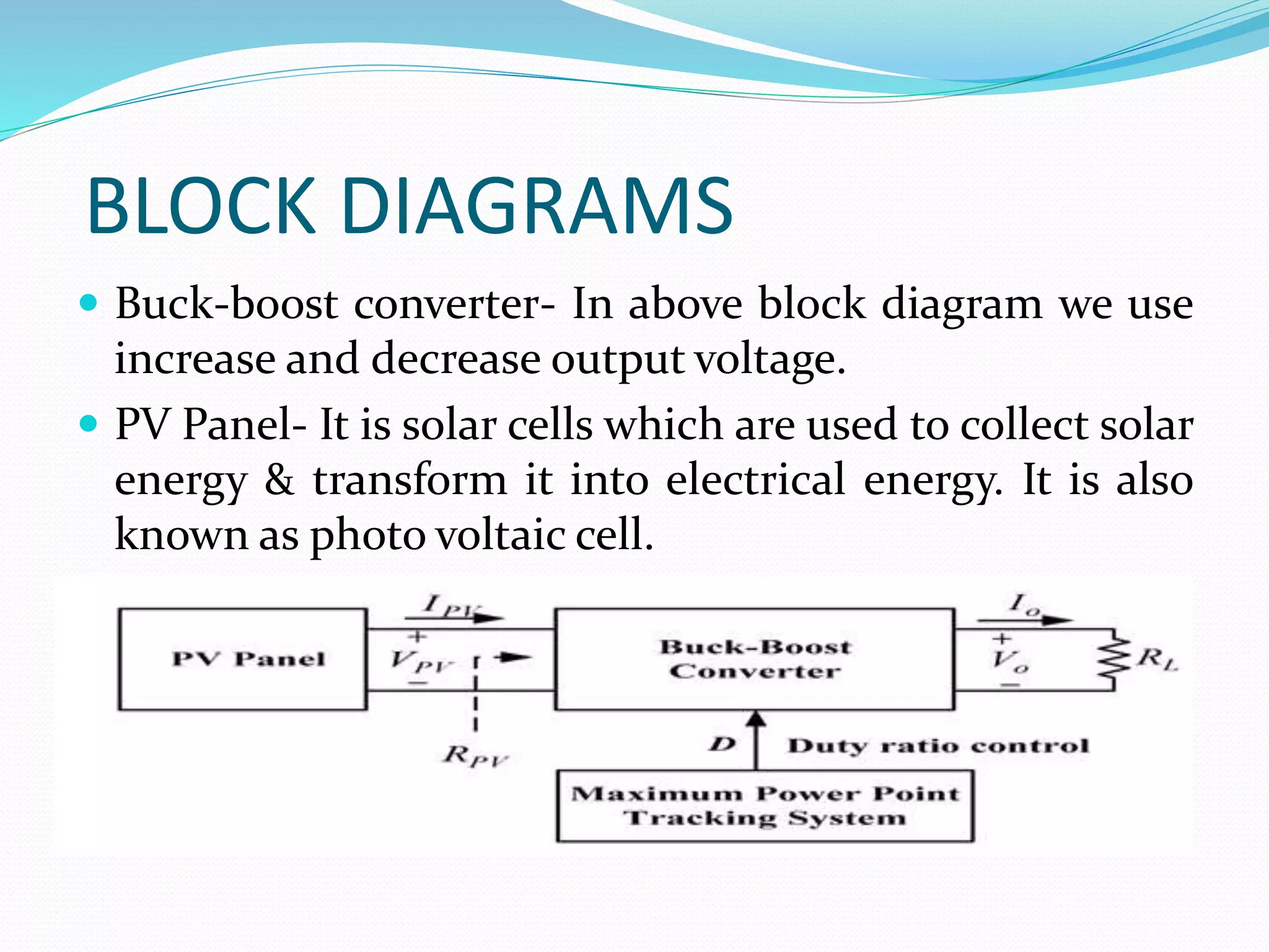charging of battery from solar supply using buck boost converter | PPTX