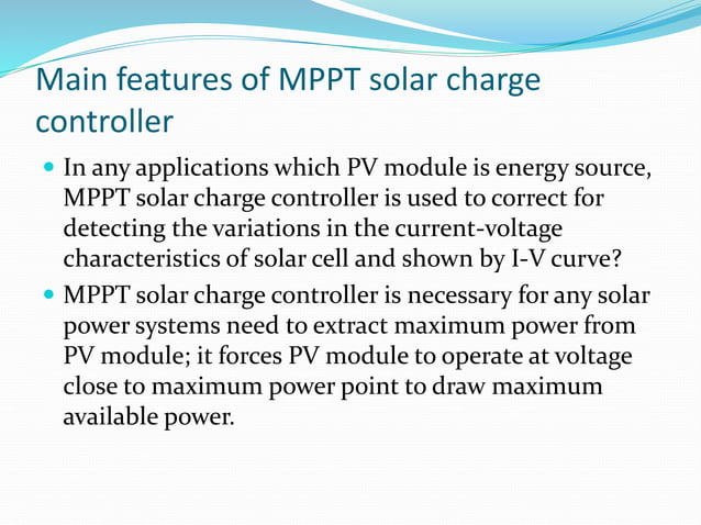 charging of battery from solar supply using buck boost converter | PPTX