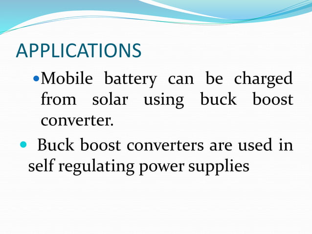 charging of battery from solar supply using buck boost converter | PPTX