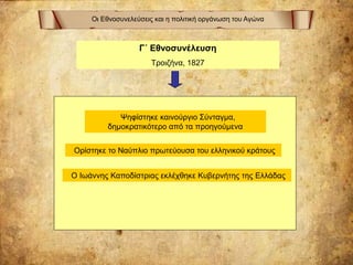 Οι Εθνοσυνελεύσεις και η πολιτική οργάνωση του Αγώνα | PPT
