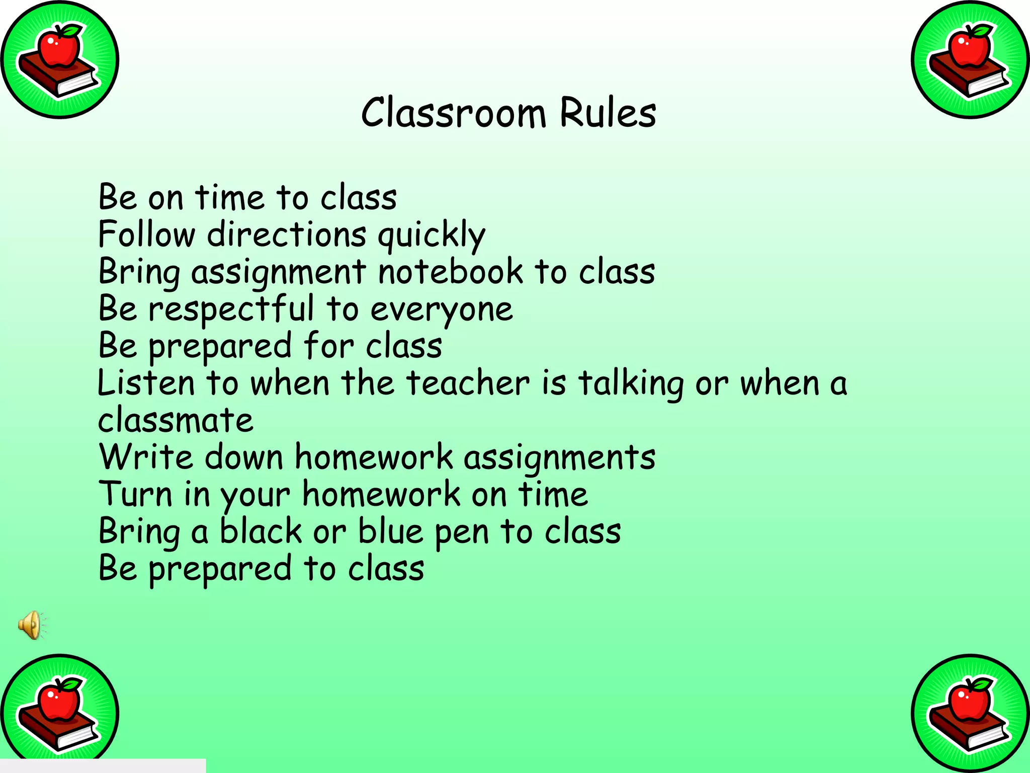 Copy of classroom rules and procedures | PPT | Homework and Study | Education