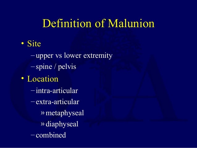 G18 malunions