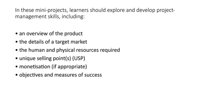 Module G18 – Producing a Personal Project.pptx