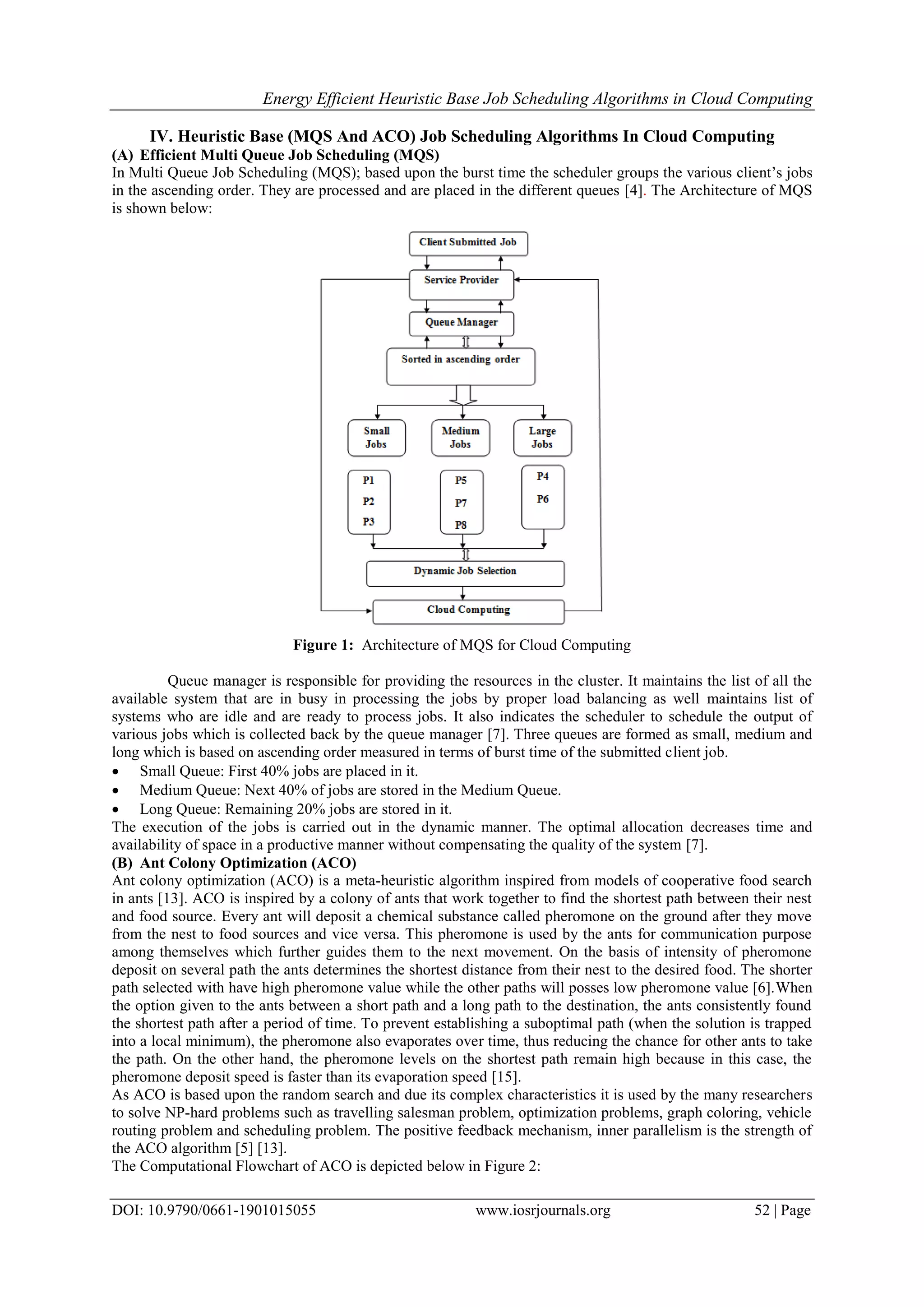 Energy Efficient Heuristic Base Job Scheduling Algorithms In Cloud Computing Pdf