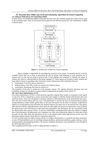 Energy Efficient Heuristic Base Job Scheduling Algorithms in Cloud Computing | PDF