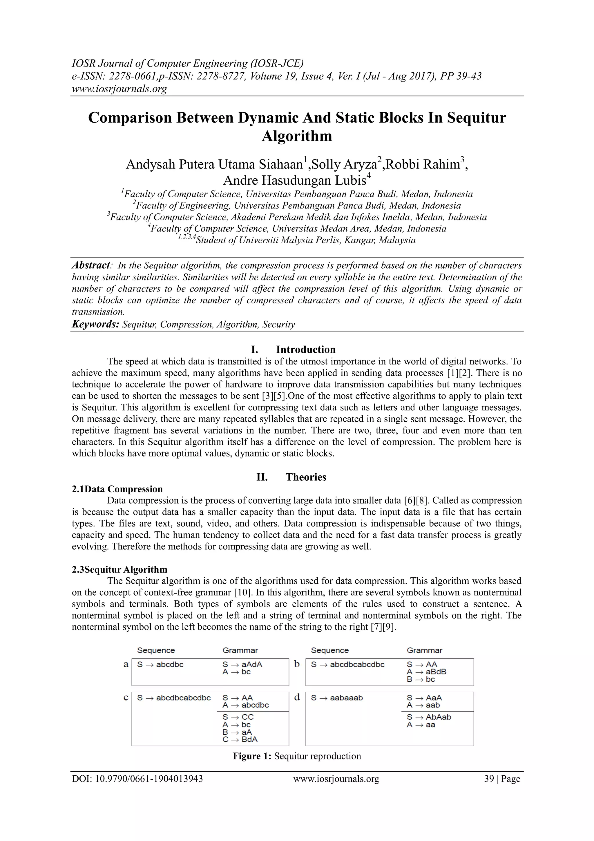 Comparison Between Dynamic And Static Blocks In Sequitur Algorithm | PDF