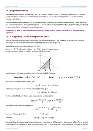 G19 funcion de transferencia y diagrama de bode | PDF