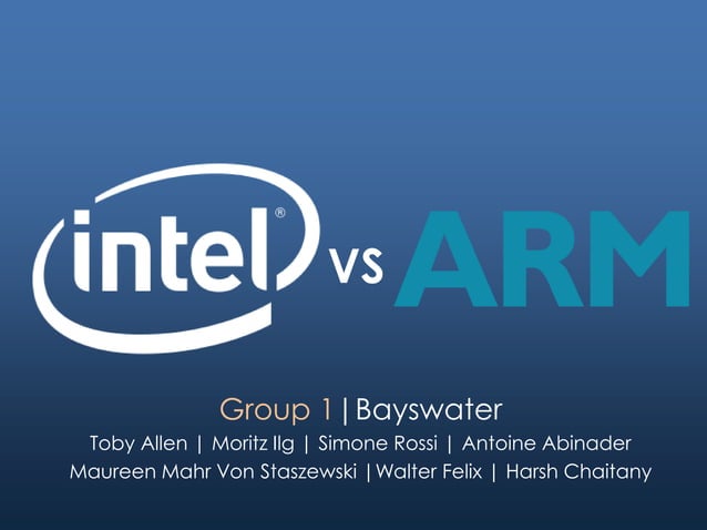 Intel & ARM: Strategic Comparison | PPT