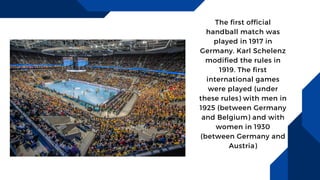 GROUP 12 HISTORY OF HANDBALL AND OTHERSS | PDF