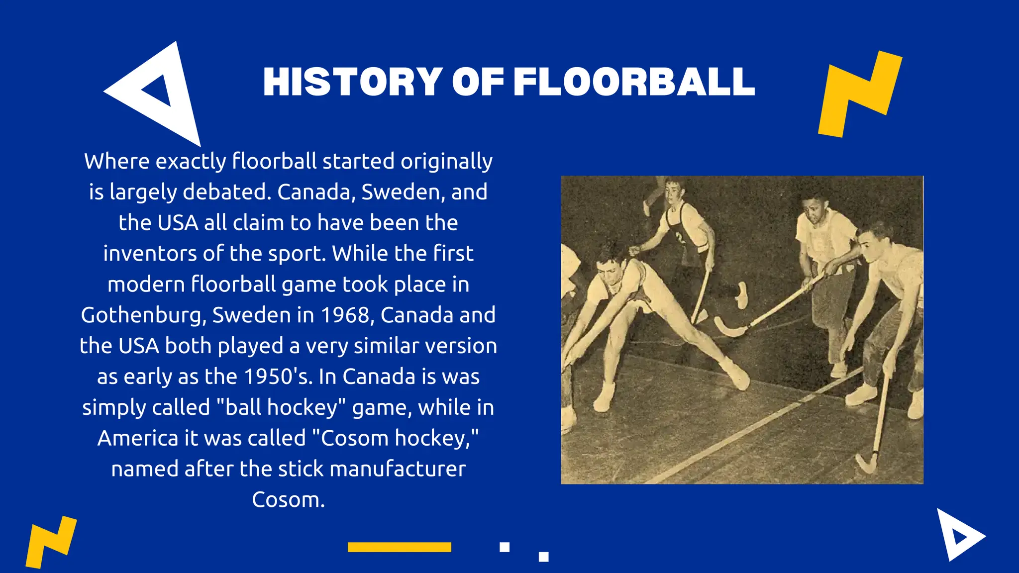 GROUP 1 HISTORY OF FLOORBALL GAME . BPED | PDF