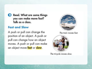 G1 Objects can Move force push and pull.pptx | Swimming | Sports