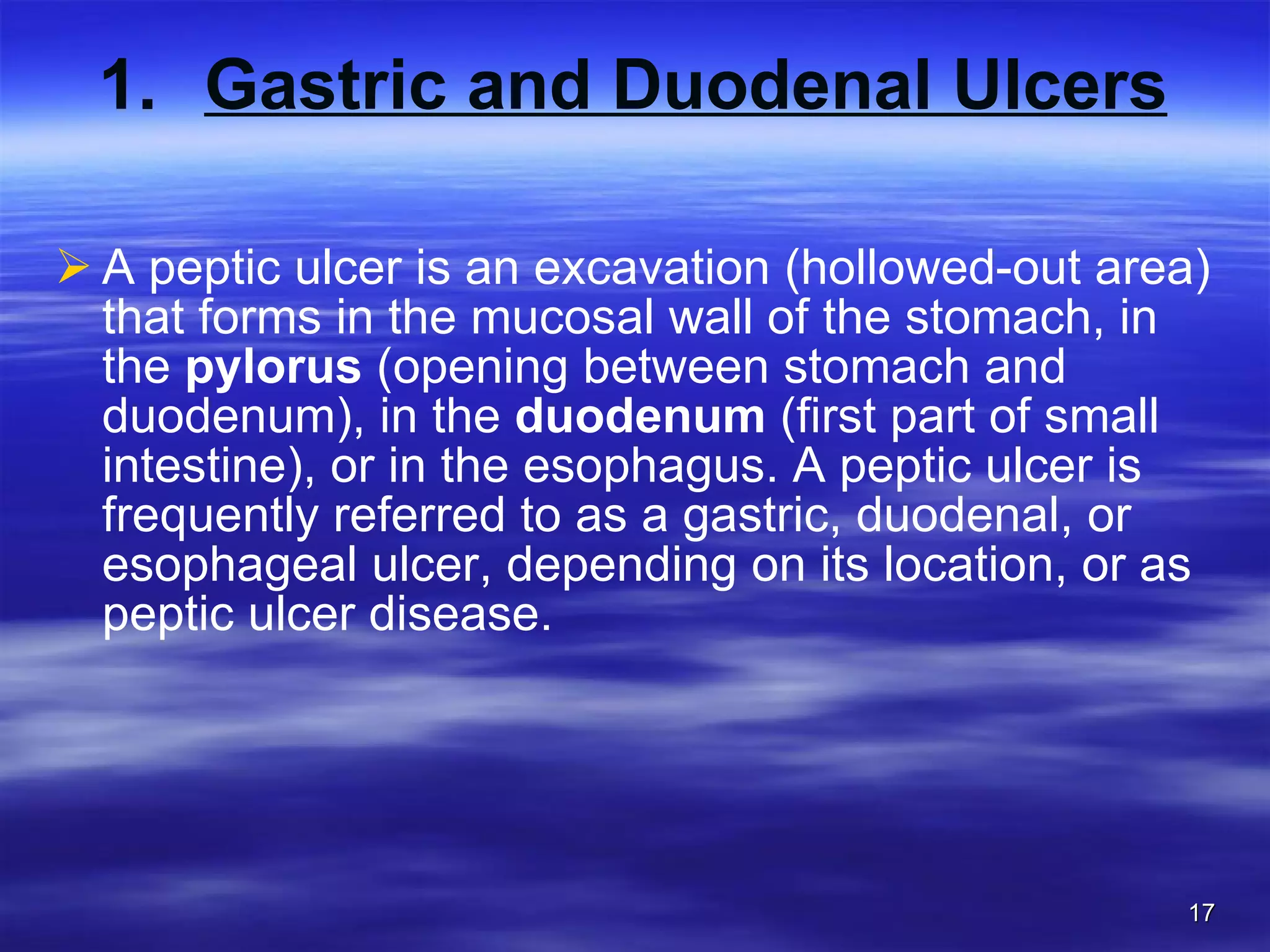gastic and duodenal disorders | PPT