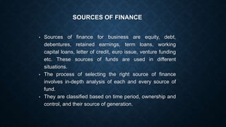 Source of Finance | PPTX