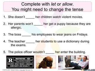 ESL Lesson Plan: Causative Verbs | PDF