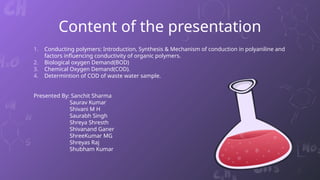 Chemistry Presentation on BOD and polymers. | PPTX