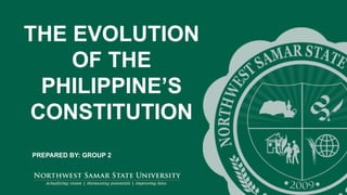 G2-CONSTITUTION-REPORT.pptx The evolution of the Philippines republic ...