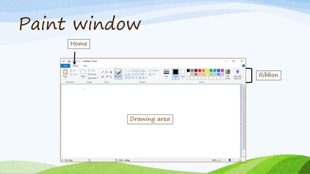 Microsoft Paint introduction for beginners | PPTX