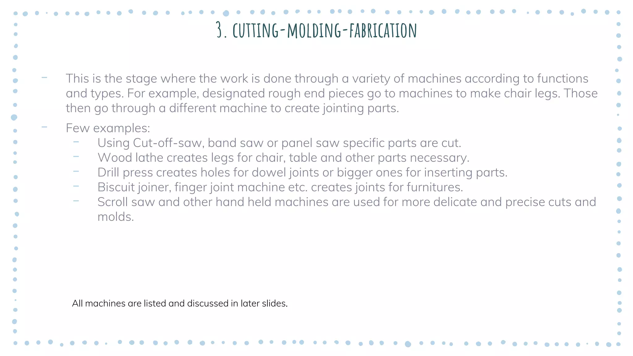 Furniture Production Line | PPTX