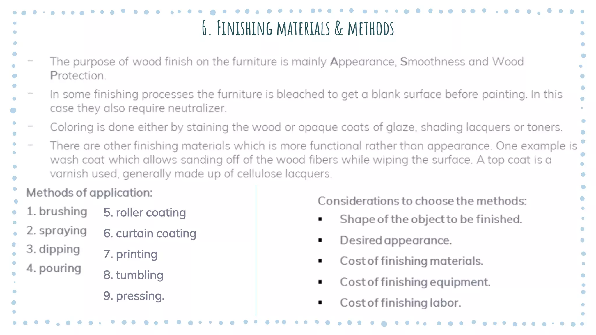 Furniture Production Line | PPTX
