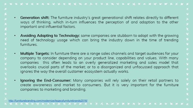 Furniture Production Line | PPTX