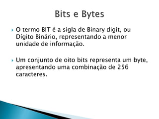 Seminários G2 - Unidades de Medida e formas de Armazenamento | PDF