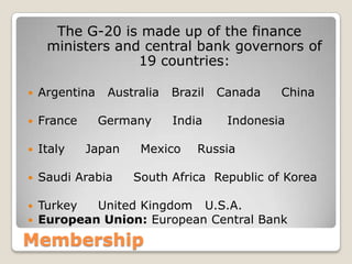 Economic Group or 20 | PPT