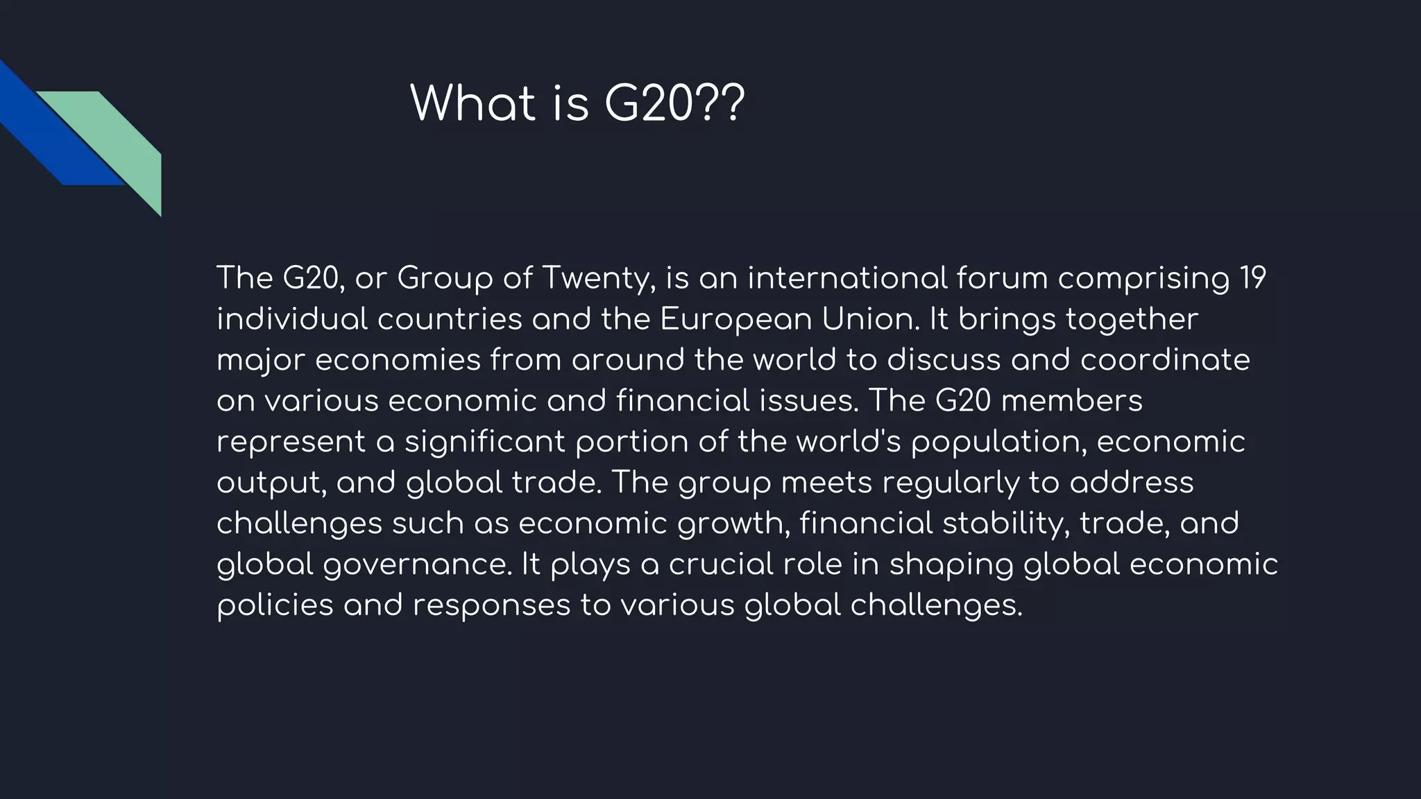 G20 - GROUP OF TWENTY.pptx