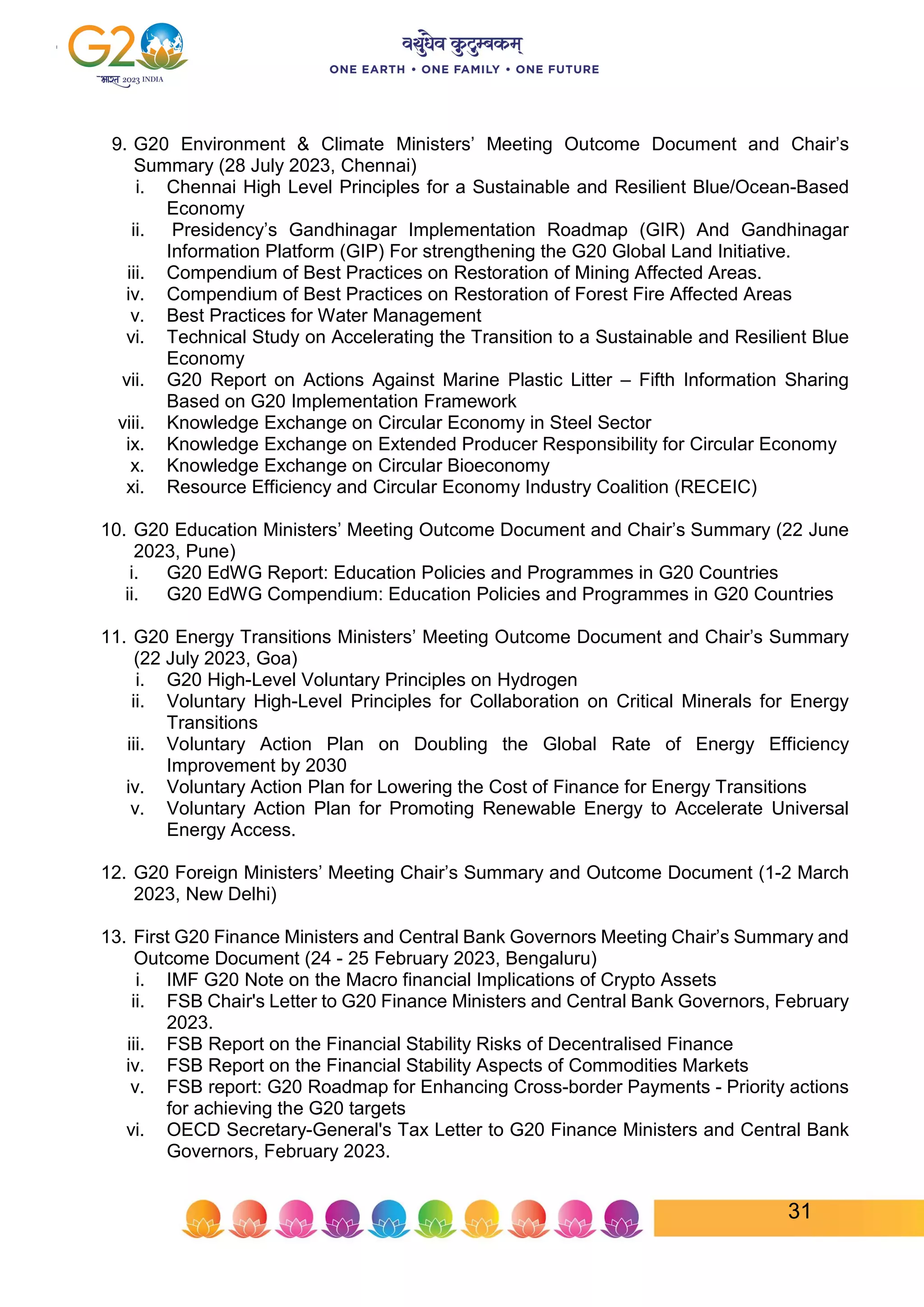 G20 New Delhi Leaders Declaration | PDF