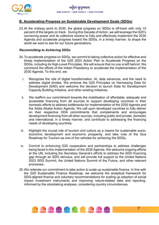 G20 New Delhi Leaders Declaration | PDF