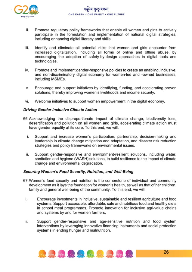 G20 New Delhi Leaders Declaration | PDF