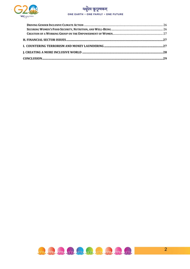 G20 New Delhi Leaders Declaration | PDF