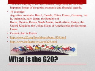 G20 and g8 | PPTX