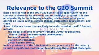 G20 Summit.pptx Show the unity of countries | PPTX