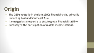 G20 Summit India 2023- History and Previous Summits.pptx