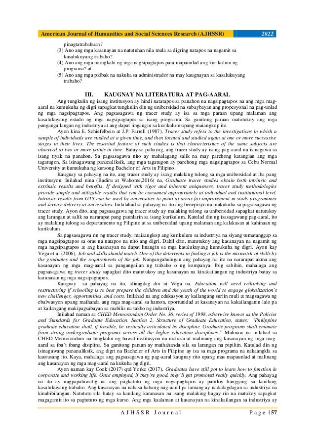 Mga Gradwadong Bachelor of Arts in Filipino: Akademya tungo sa ...