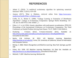 Genetic Algorithm for optimization on IRIS Dataset presentation ppt | PDF | Genetics | Science