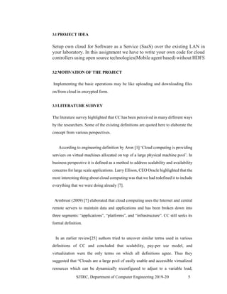 Implementing Saas as Cloud controllers using Mobile Agent based technology without HDFS report ...