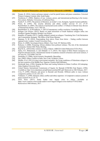 Politics of Identity and Conflict Resolution in Central Equatorial (Juba), South Sudan. | PDF