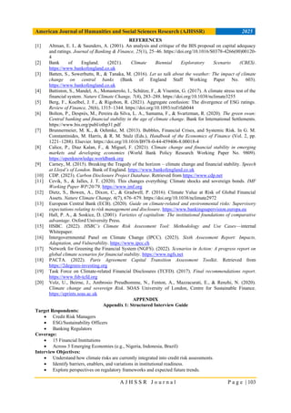 Climate Risk and Credit Allocation: How Banks Are Integrating ...