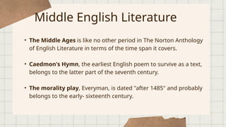 G2_ANGLO-FRENCH MEDIEVAL ENGLISH LITERATURE.pptx | Poetry | Books and ...