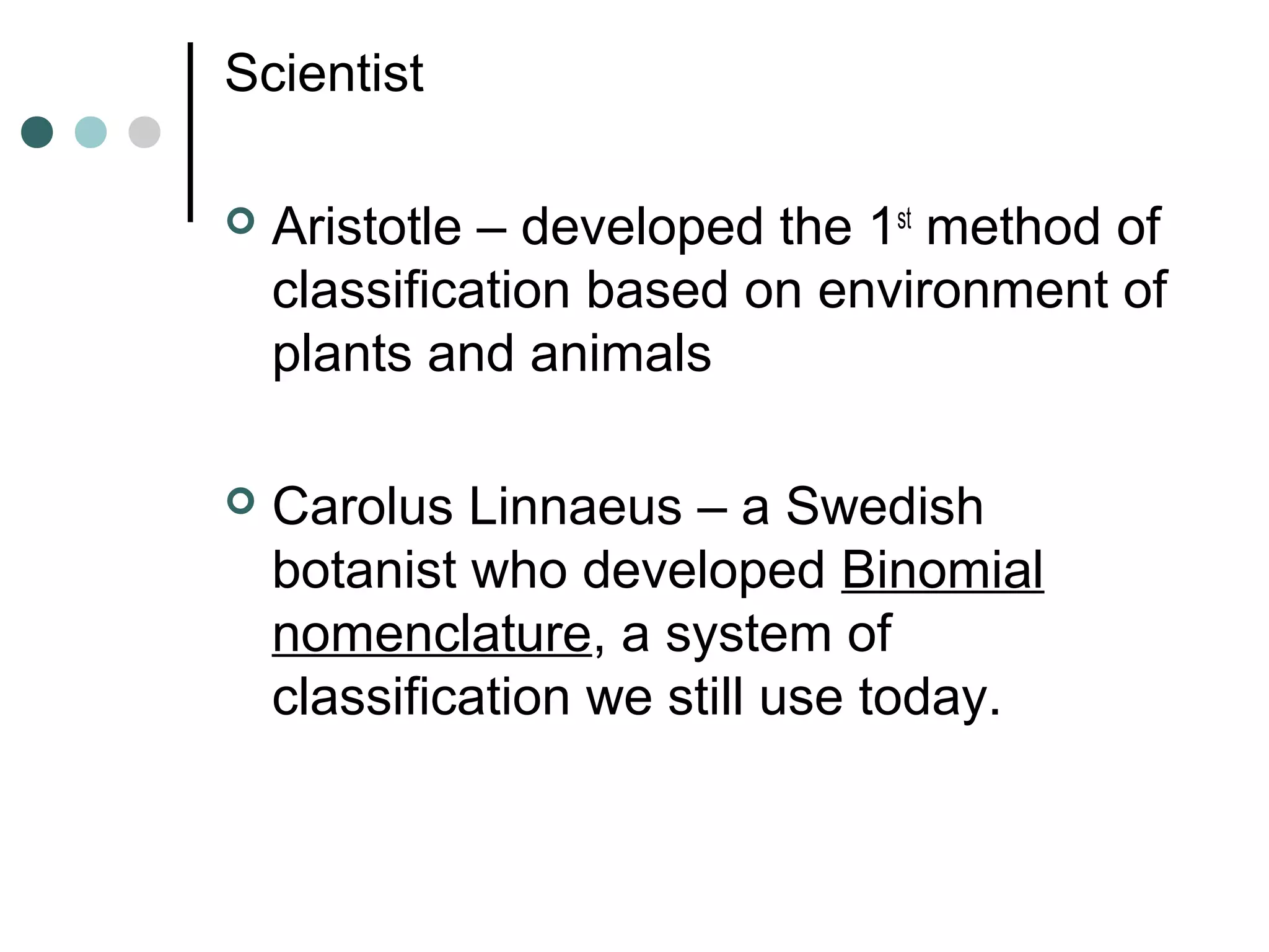 Classification notes2 | PPT