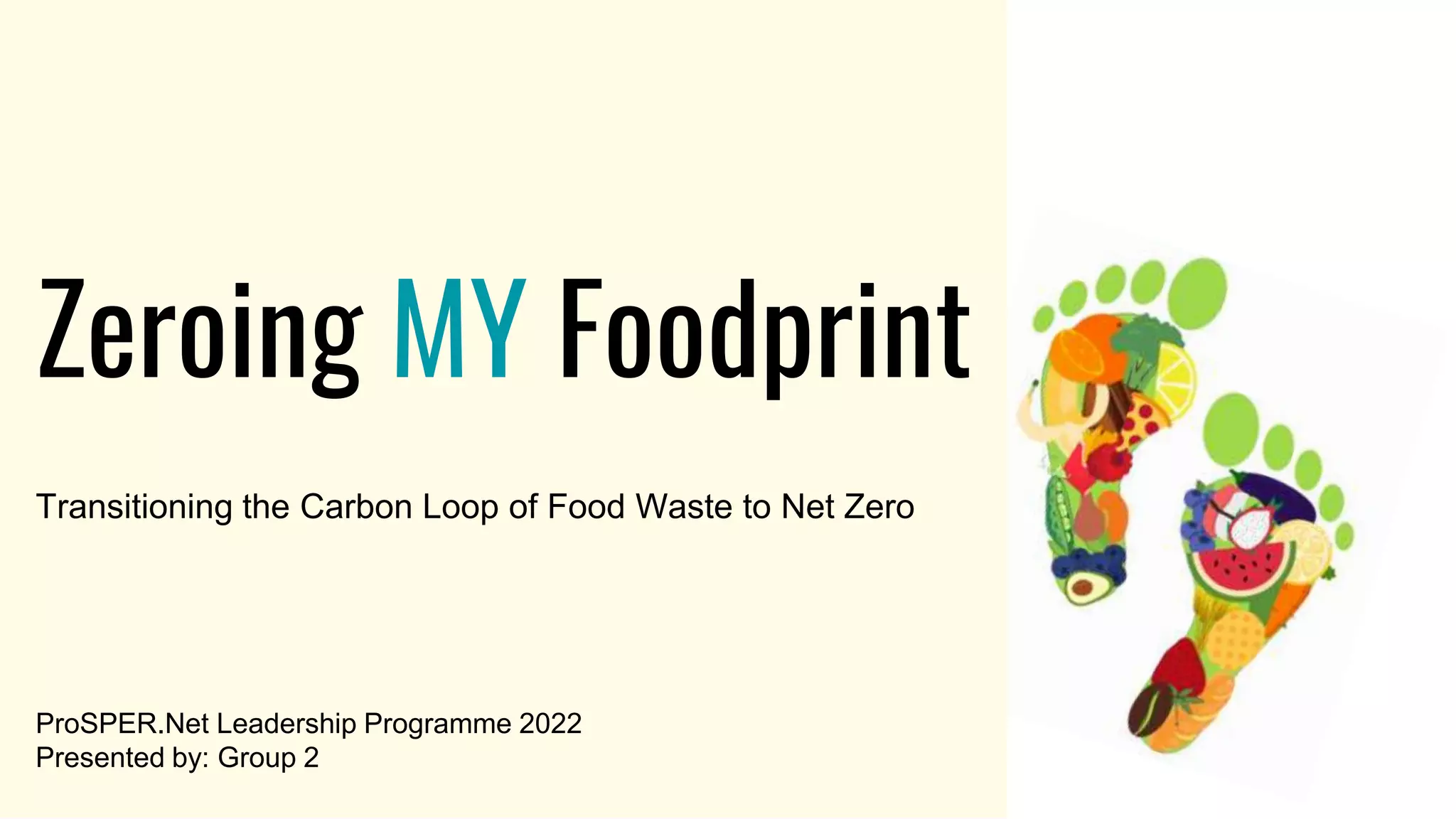 Zeroing MY Foodprint - Transitioning the Carbon Loop of Food Waste to ...