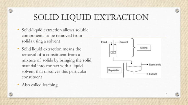 Solid liquid extraction | PPTX