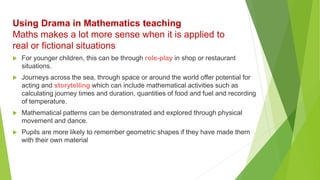 Using drama and art in education | PPTX